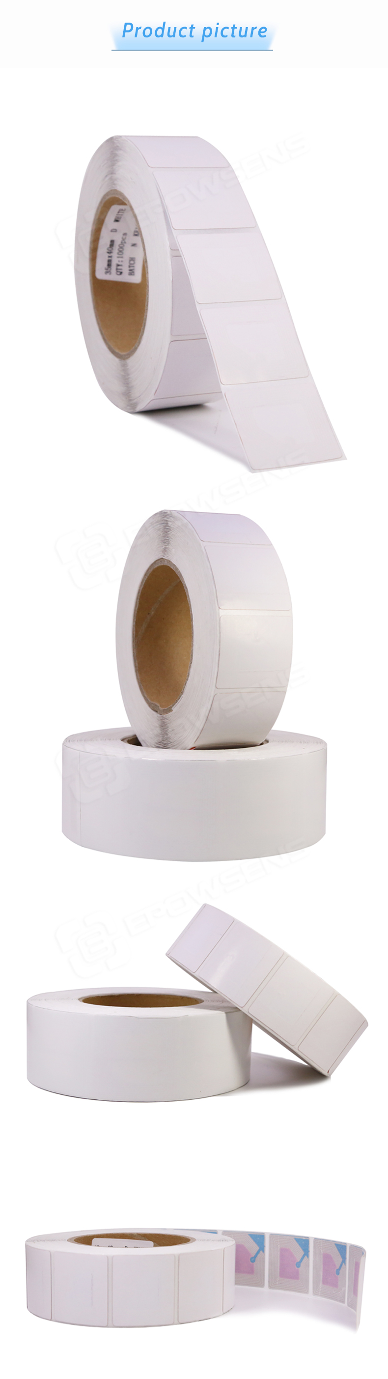 EAS supermarket anti shoplifting rf retail security label 35mm40mm ...