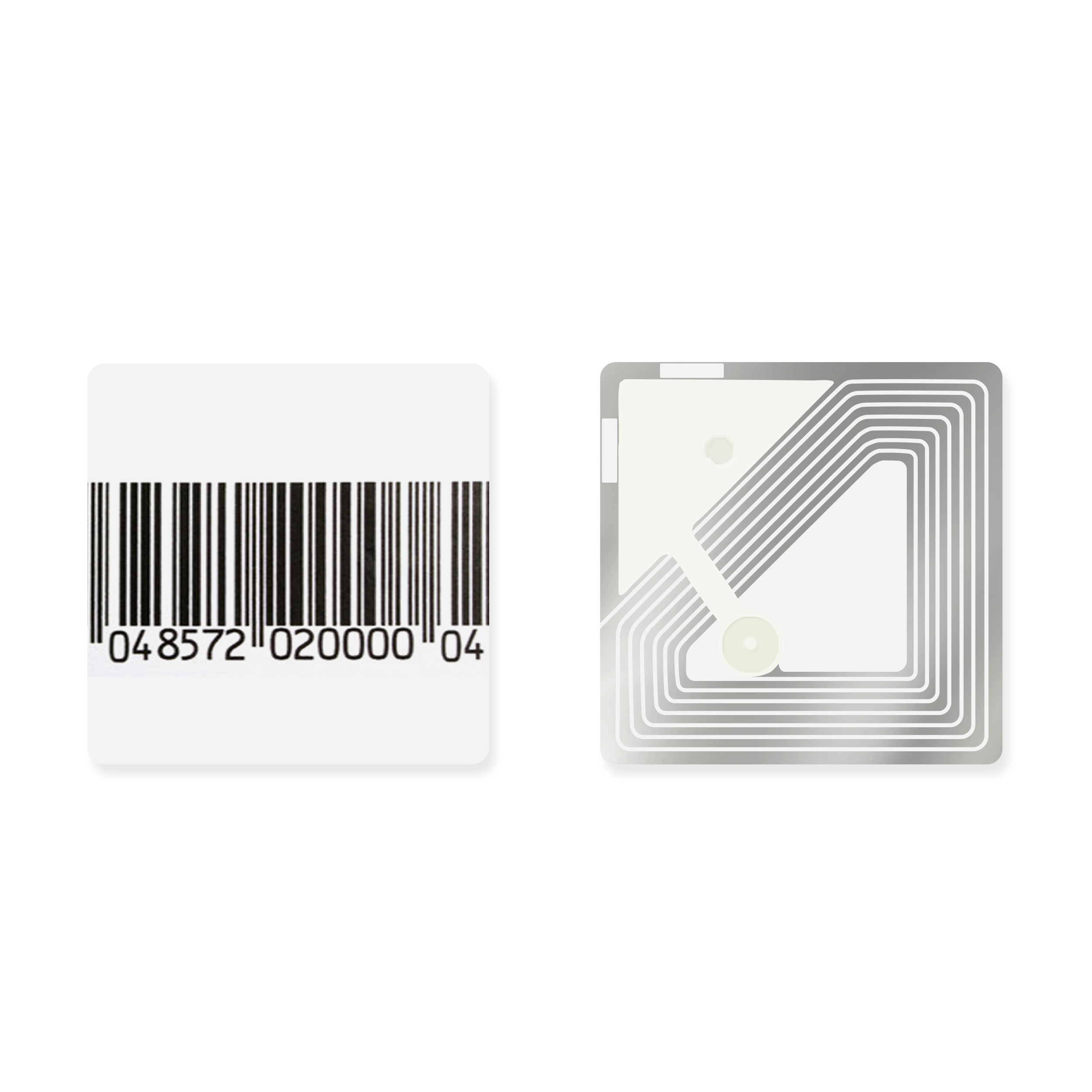 Supermarket anti theft transparent labels 2525 RF label sticker, anti ...